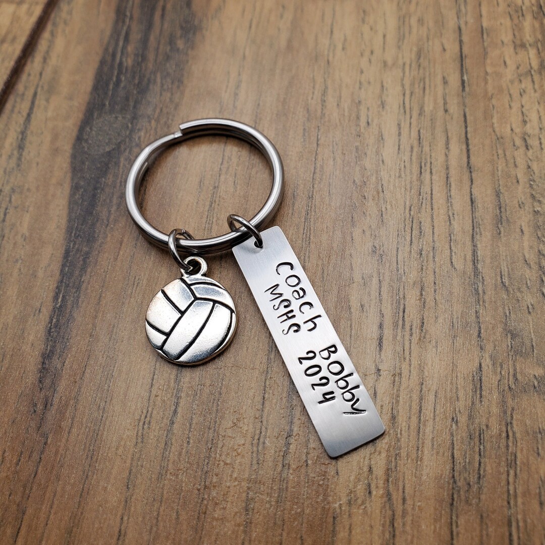 Volleyball Coach Gifts, Volleyball Coach Keychain, Personalized Team ...