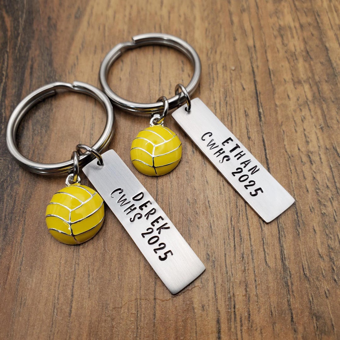 Water Polo Senior Gift, Water Polo Keychain, Personalized Team Gift for ...