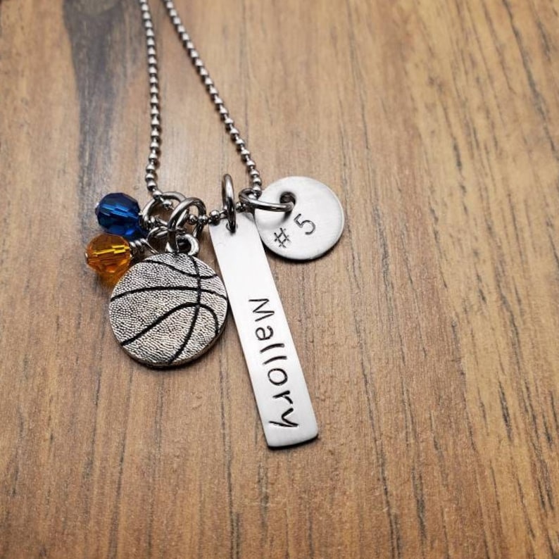 Basketball Gifts Basketball Necklace Girls Basketball Gift - Etsy