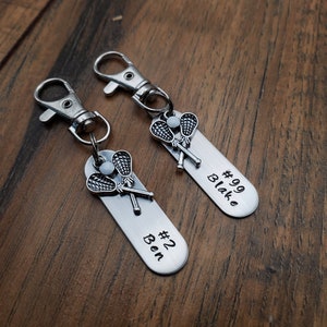 Lacrosse Keychain - LAX Keychain - Lacrosse Gifts - Senior Gift - Lax ...