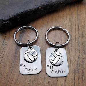 Hand Stamped Personalized Water Polo Keychain, Water Polo Gift for Boys ...