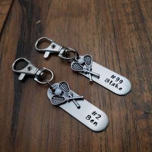 Lacrosse Keychain - LAX Keychain - Lacrosse Gifts - Senior Gift - Lax ...