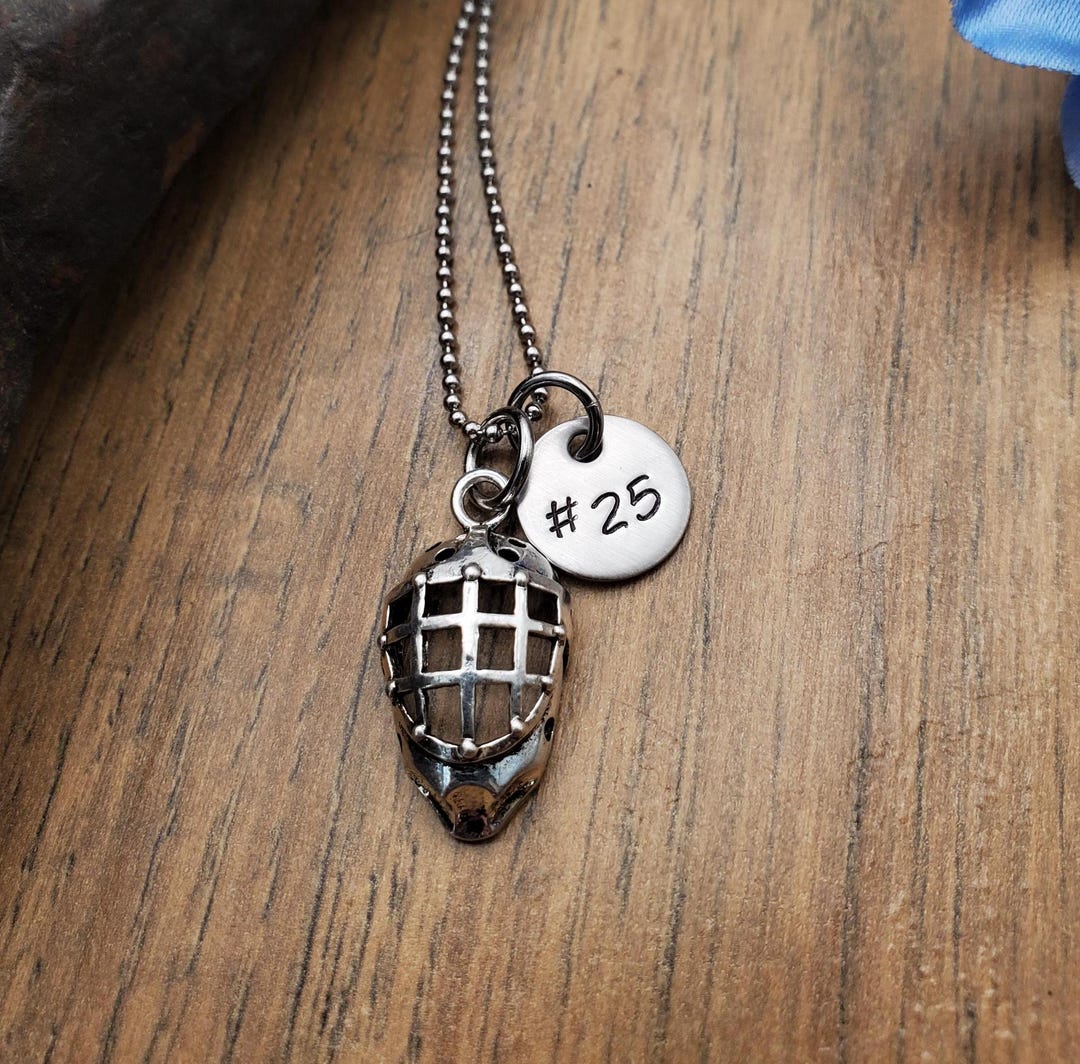 Personalized Hockey Goalie Necklace, Goalie Gifts for Boys or Girls ...