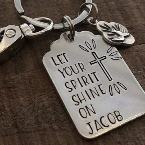 Confirmation Keychain Confirmation Gift Cross Key Chain - Etsy