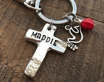 Confirmation Keychain Confirmation Gift Cross Key Chain | Etsy