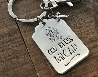 Confirmation Keychain, Confirmation Gift, Cross Key Chain, RCIA Gift ...