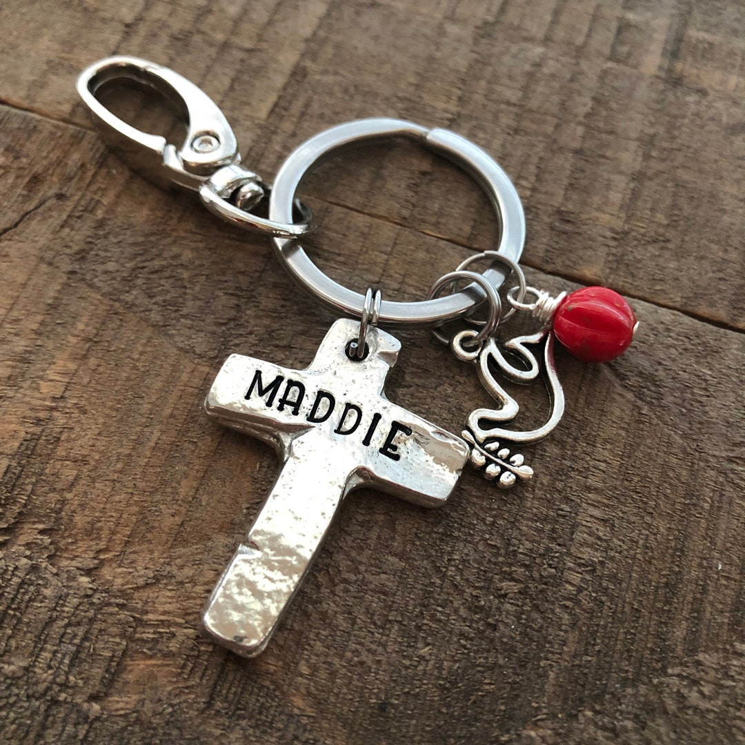 Confirmation Keychain, Confirmation Gift, Cross Key Chain, RCIA Gift ...