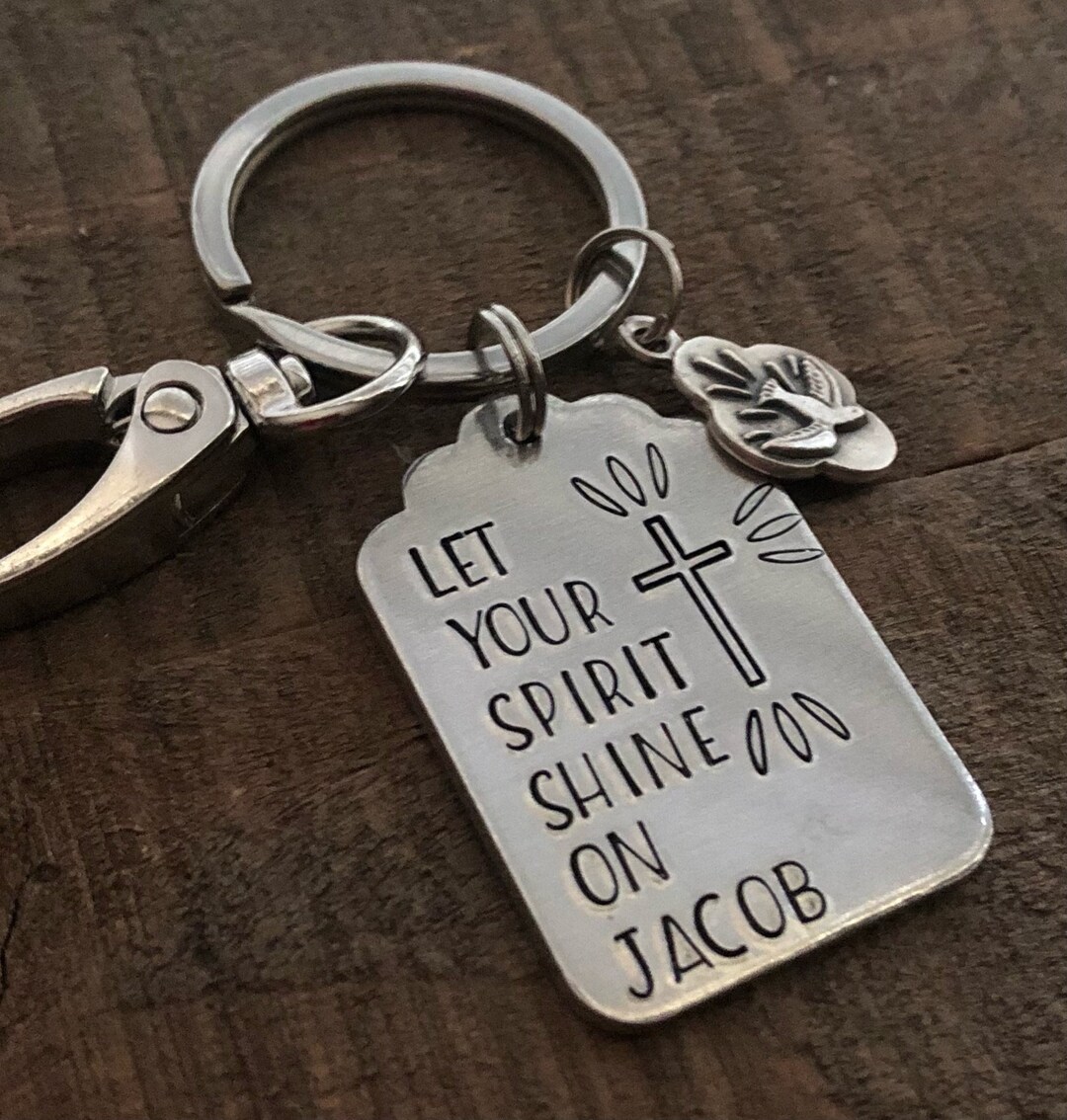 Confirmation Keychain, Confirmation Gift, Cross Key Chain, RCIA Gift ...