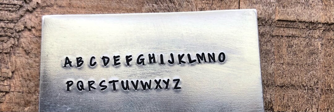SHADOW UPPERS 2mm Hand Stamping Metal Font - Etsy