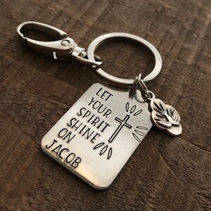 Confirmation Keychain, Confirmation Gift, Cross Key Chain, RCIA Gift ...