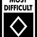 Set of 4 Ski Run or Ski Slope Difficulty Signs Made From All Weather ...