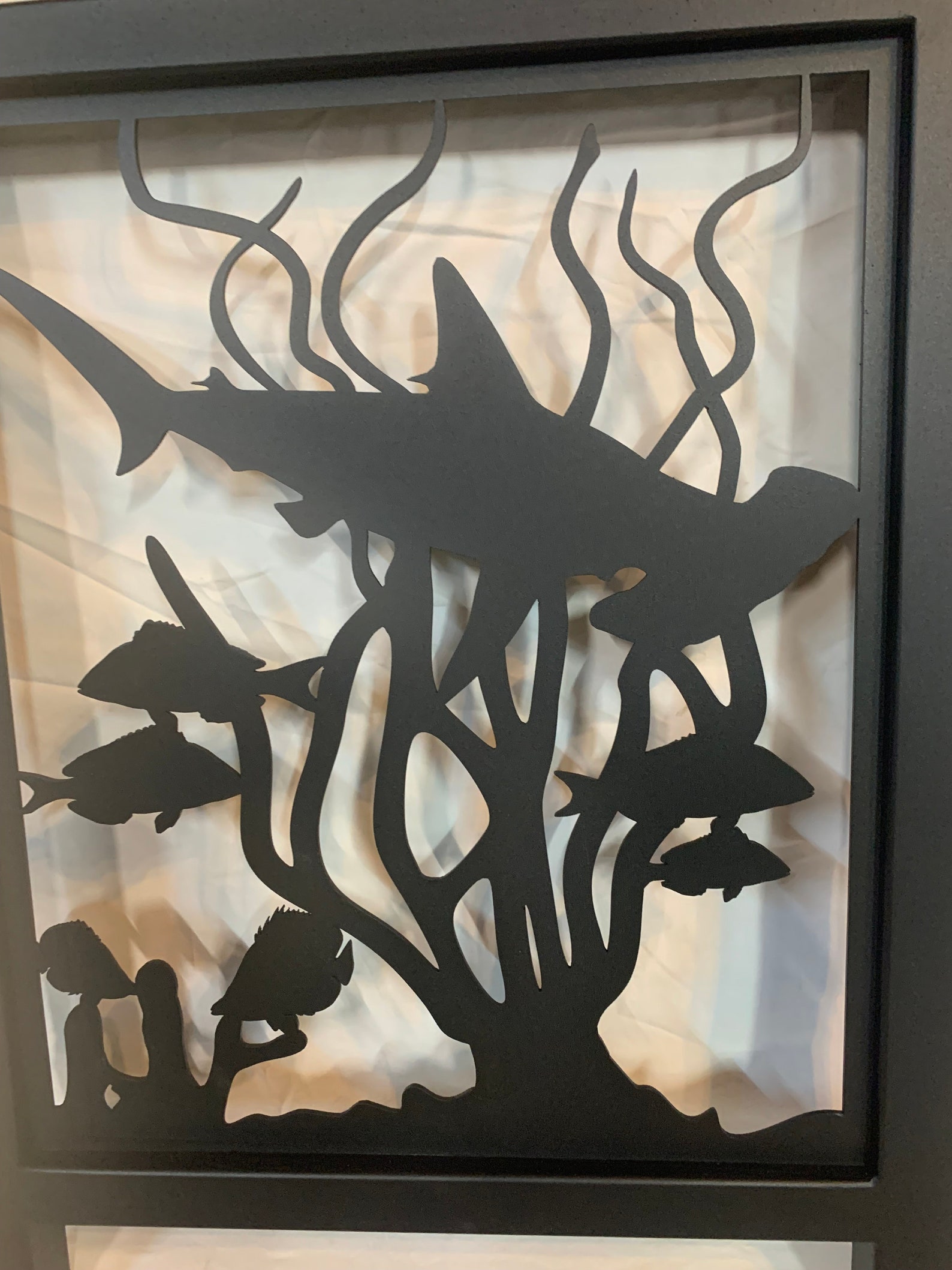 Laser Cut Steel HAMMERHEAD SHARK Scene Industrial Table Legs for Your ...