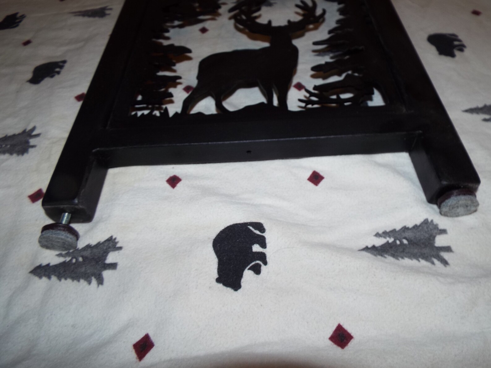 Awesome Laser Cut Steel End Table Legs With a Pair of Eagle Feathers ...