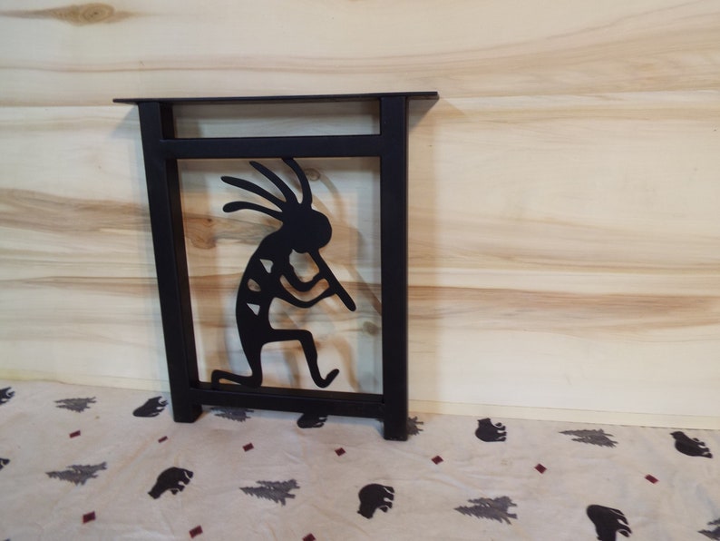 Awesome Laser Cut Steel Coffee Table Legs With Kokopelli Flute Player ...