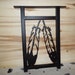 Awesome Laser Cut Steel End Table Legs With a Pair of Eagle Feathers ...