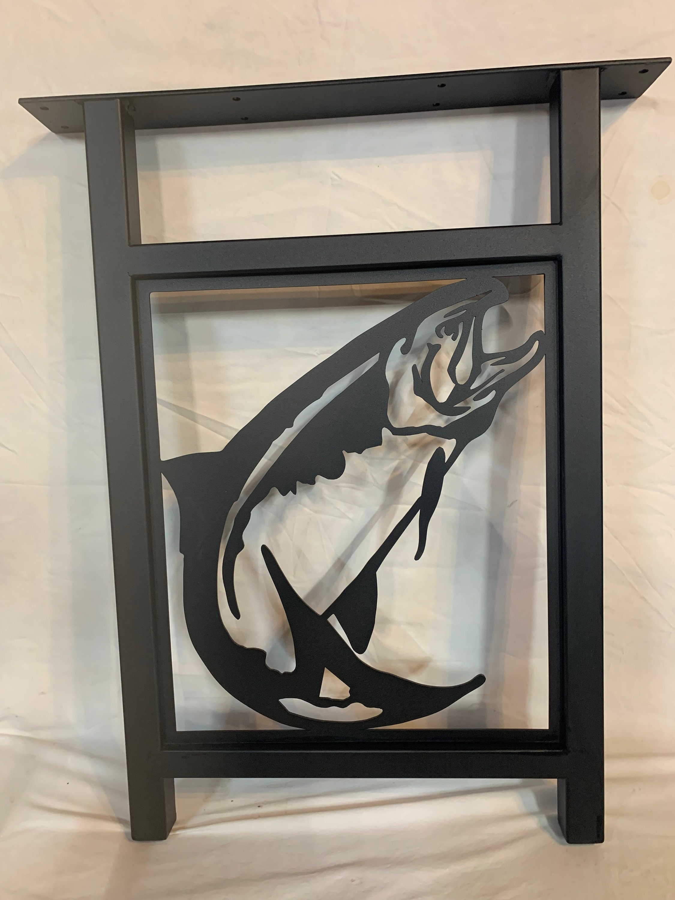 Awesome Laser Cut Steel Kitchen / Dining Table Legs With Trout / Salmon ...
