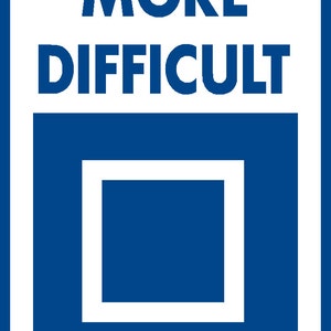 Set of 4 Ski Run or Ski Slope Difficulty Signs Made From All Weather ...