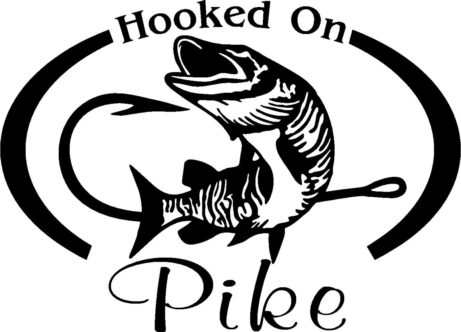 HOOKED ON Freshwater Fish Decals Crappie Bluegill Walleye - Etsy