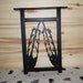 Awesome Laser Cut Steel End Table Legs With a Pair of Eagle Feathers ...