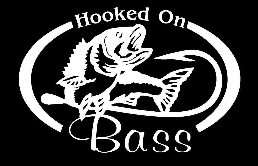 HOOKED ON Freshwater Fish Decals Crappie, Bluegill, Walleye, Trout and ...