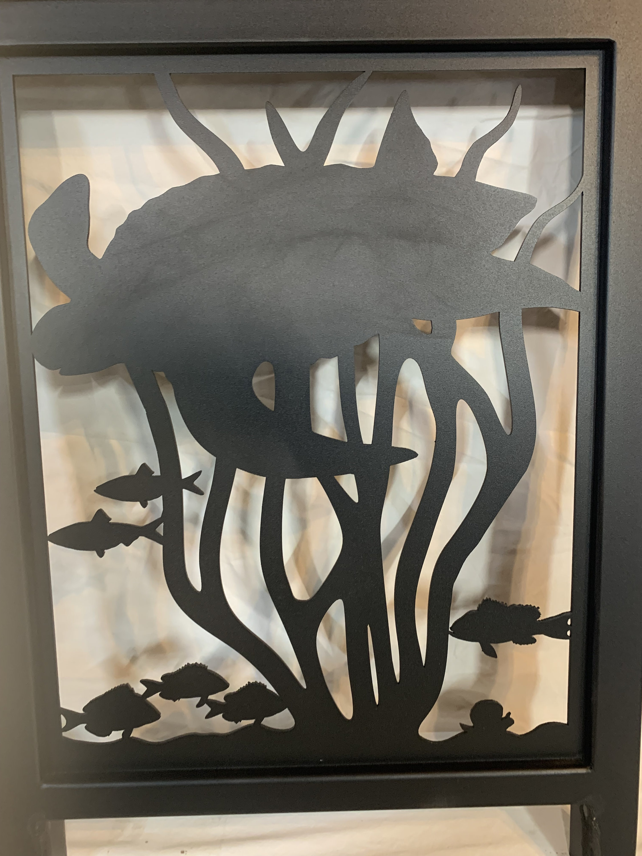 Laser Cut Steel LEATHERBACK TURTLE Scene Industrial Table Legs for Your ...