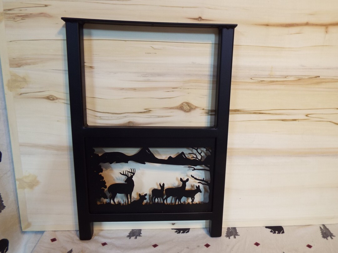 Laser Cut Steel Whitetail Deer Scene Industrial Table Legs for Your ...