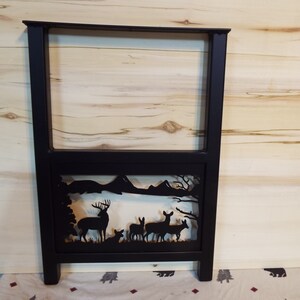 Laser Cut Steel Whitetail Deer Scene Industrial Table Legs for Your ...