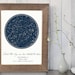 Custom Star Map, Framed Star Map, Constellation Map, Wedding Gift ...