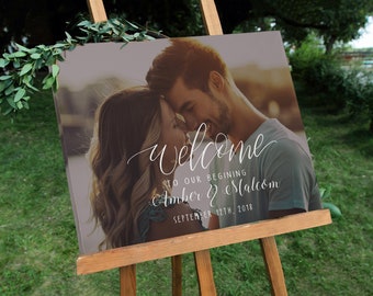 Canvas Wedding Sign - Etsy