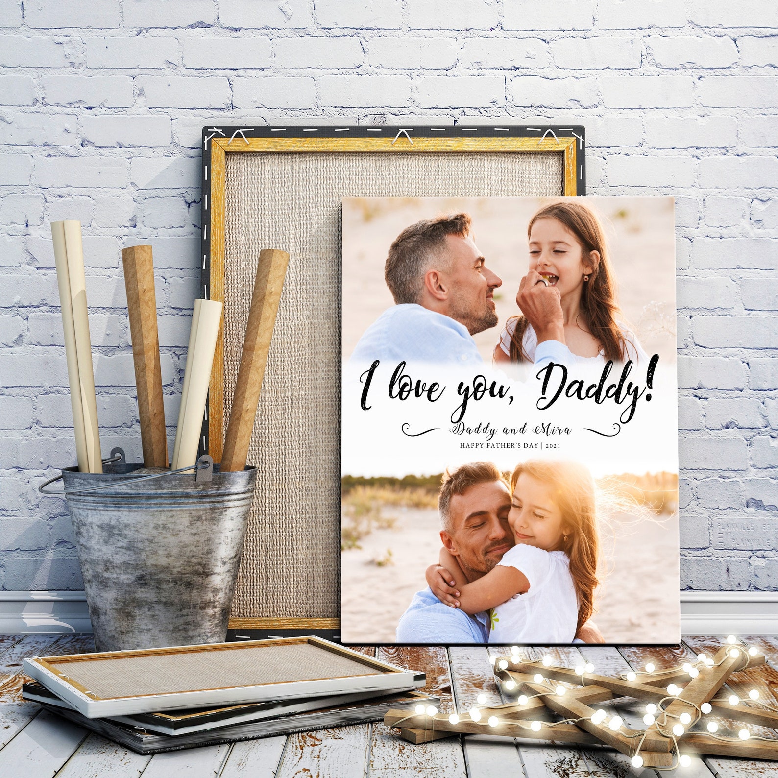 Father's Day Custom Gift Daddy Poster Personalized - Etsy
