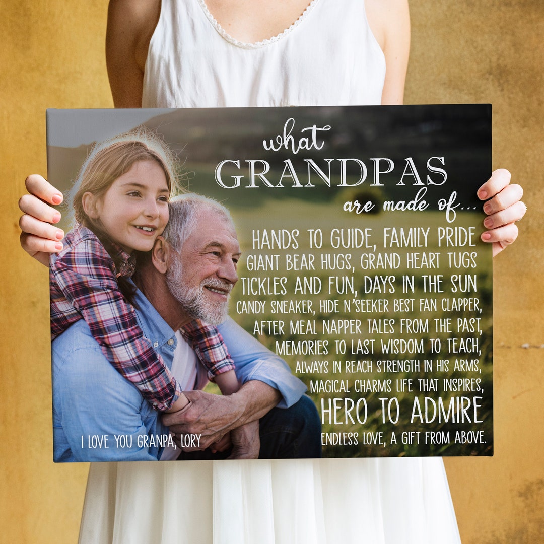 Father's Day Gift for Grandpa, Grandpa Custom Gift Print, Grandfather ...