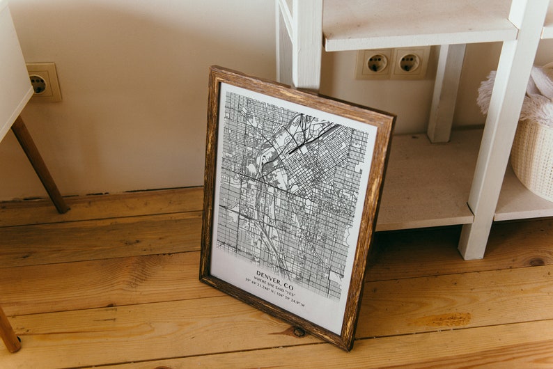 Engagement Gift Proposal Map Print Location Sign Poster | Etsy