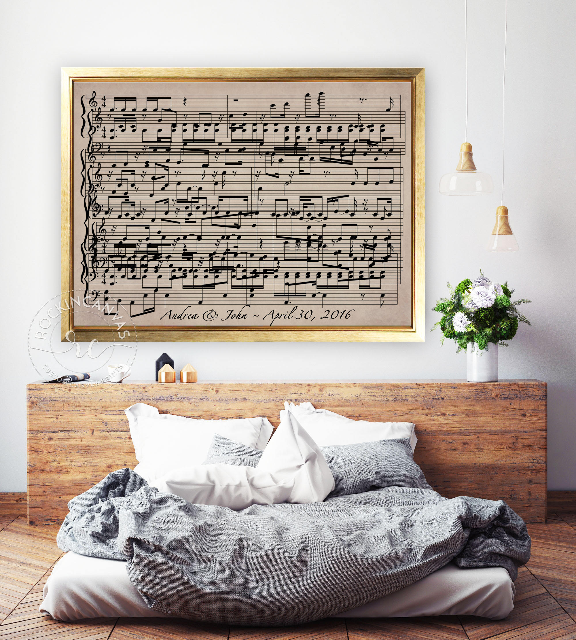 Music Sheets Print, Custom Paper Anniversary, Music Notes Art - Etsy