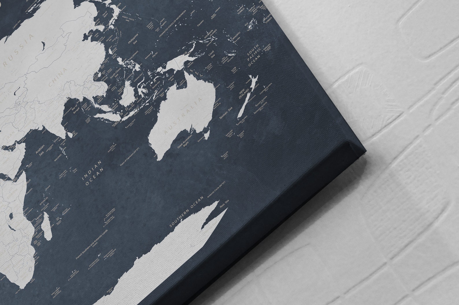 Push Pin Travel Map World Map Canvas Our Travel Adventures | Etsy