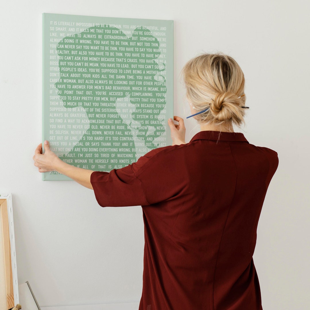 Gloria Monologue POSTER or CANVAS, Feminism Poster, Movie Poster - Etsy