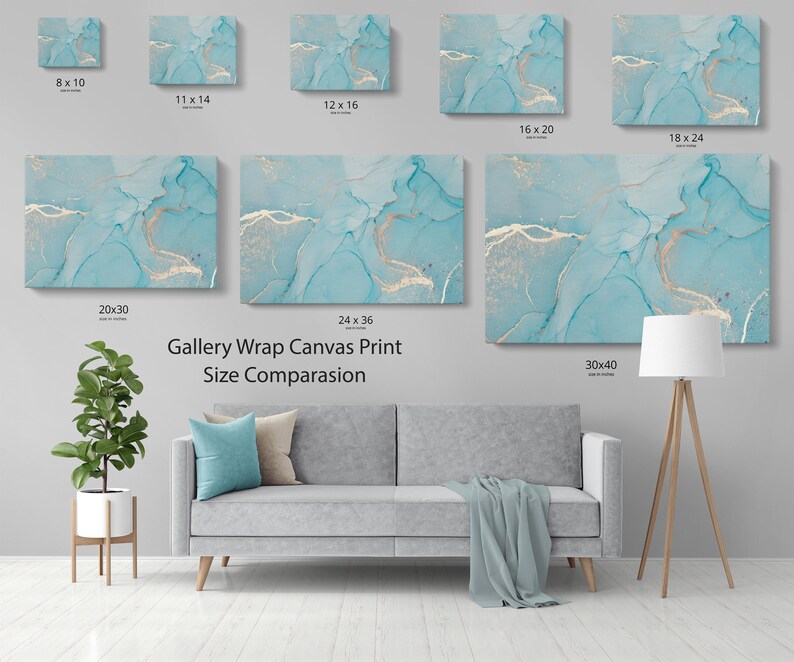 Marble Canvas Print Large Marble Art on Canvas Modern Wall | Etsy