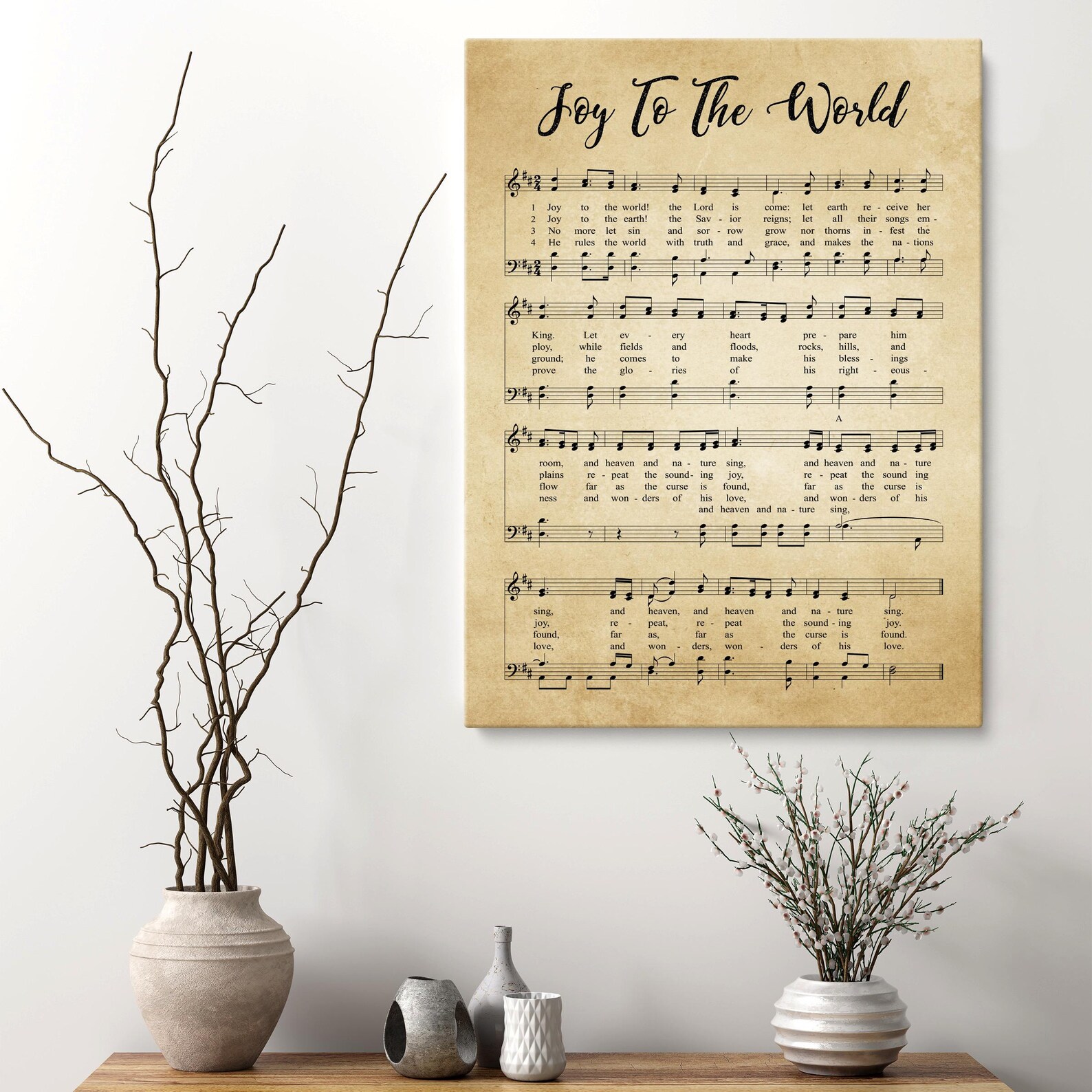 Joy to the World Music Sheets Printable Vintage Sheet Music Digital ...