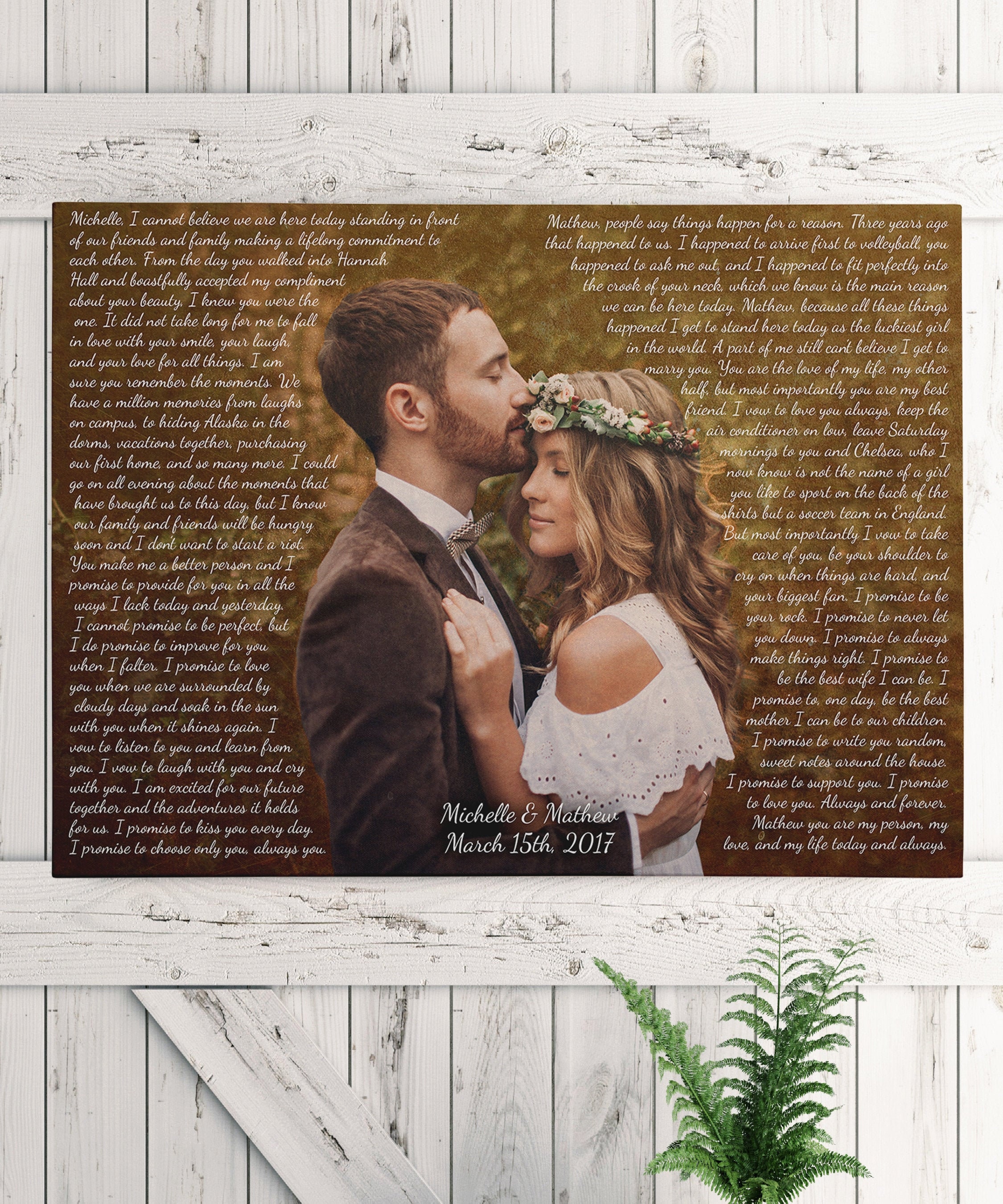 Wedding Vows Frames - Etsy