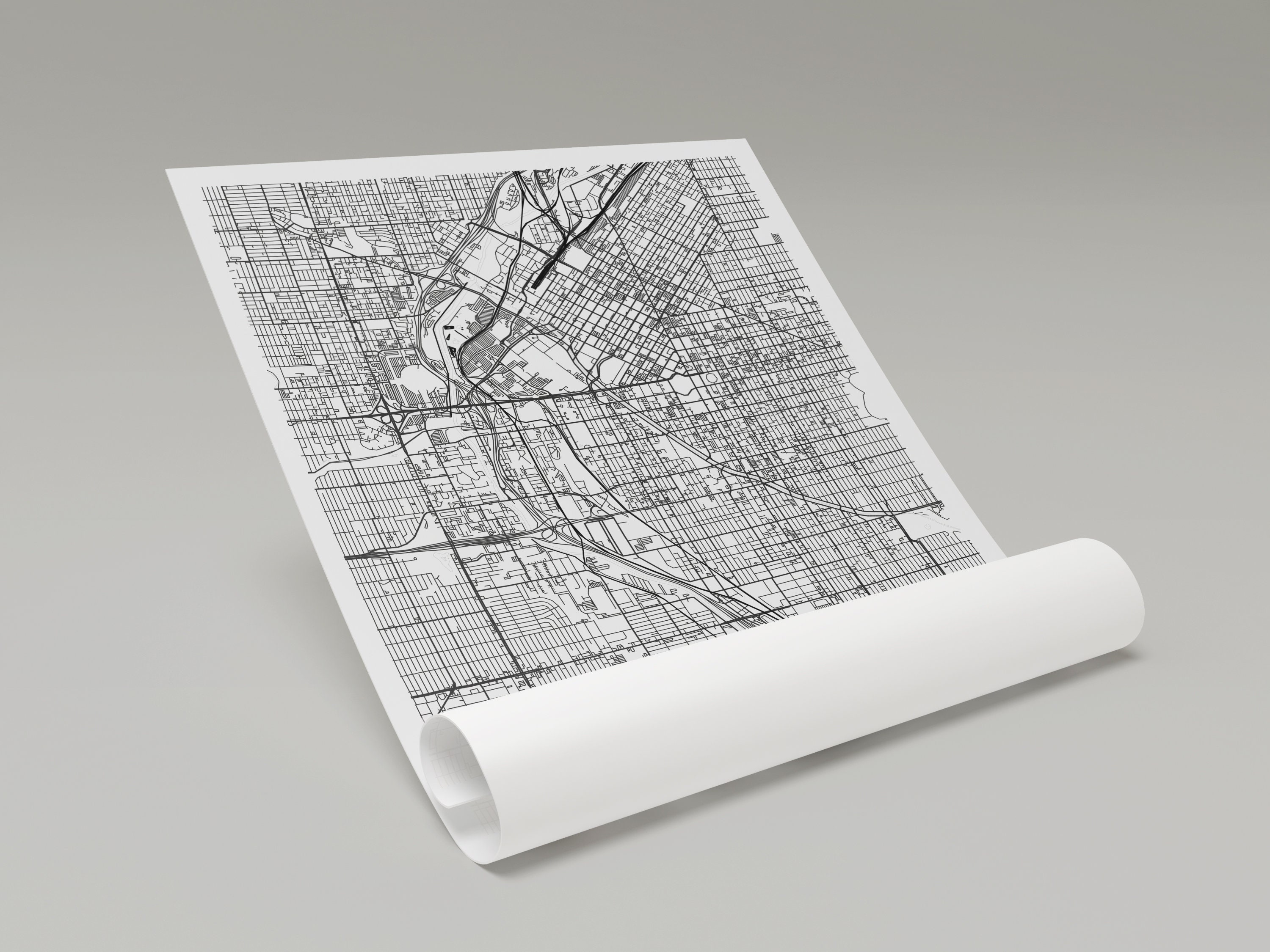 Custom Map Poster Any City Map Custom Map Personalized Map | Etsy