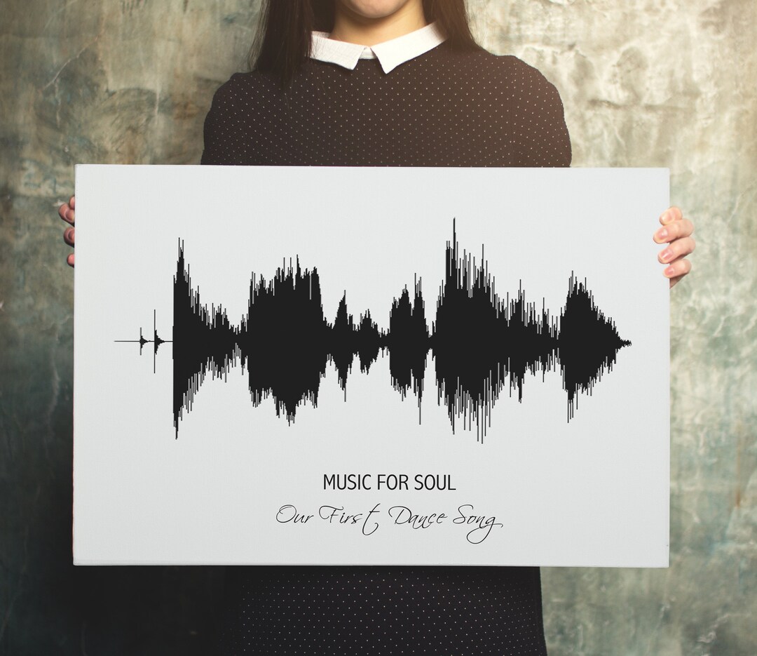 Sound Wave Print Custom Sound Wave Anniversary Gift for Him - Etsy