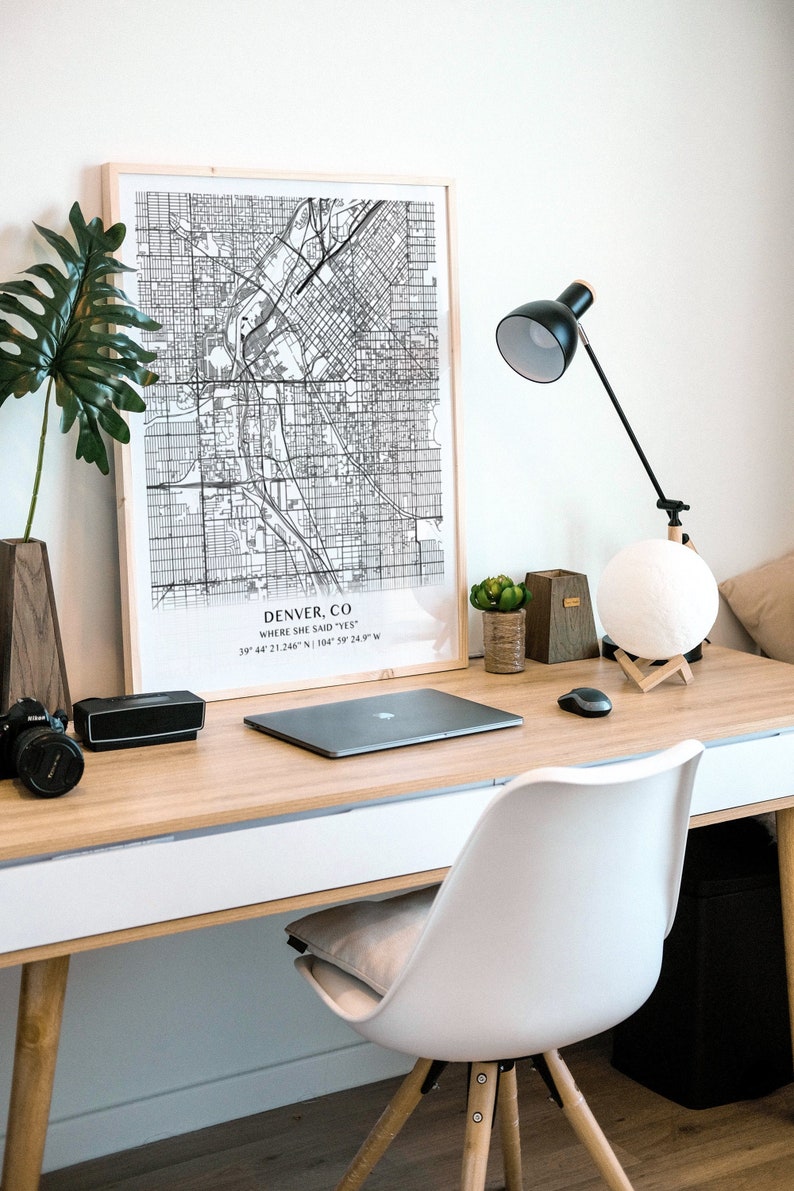 Engagement Gift Proposal Map Print Location Sign Poster - Etsy