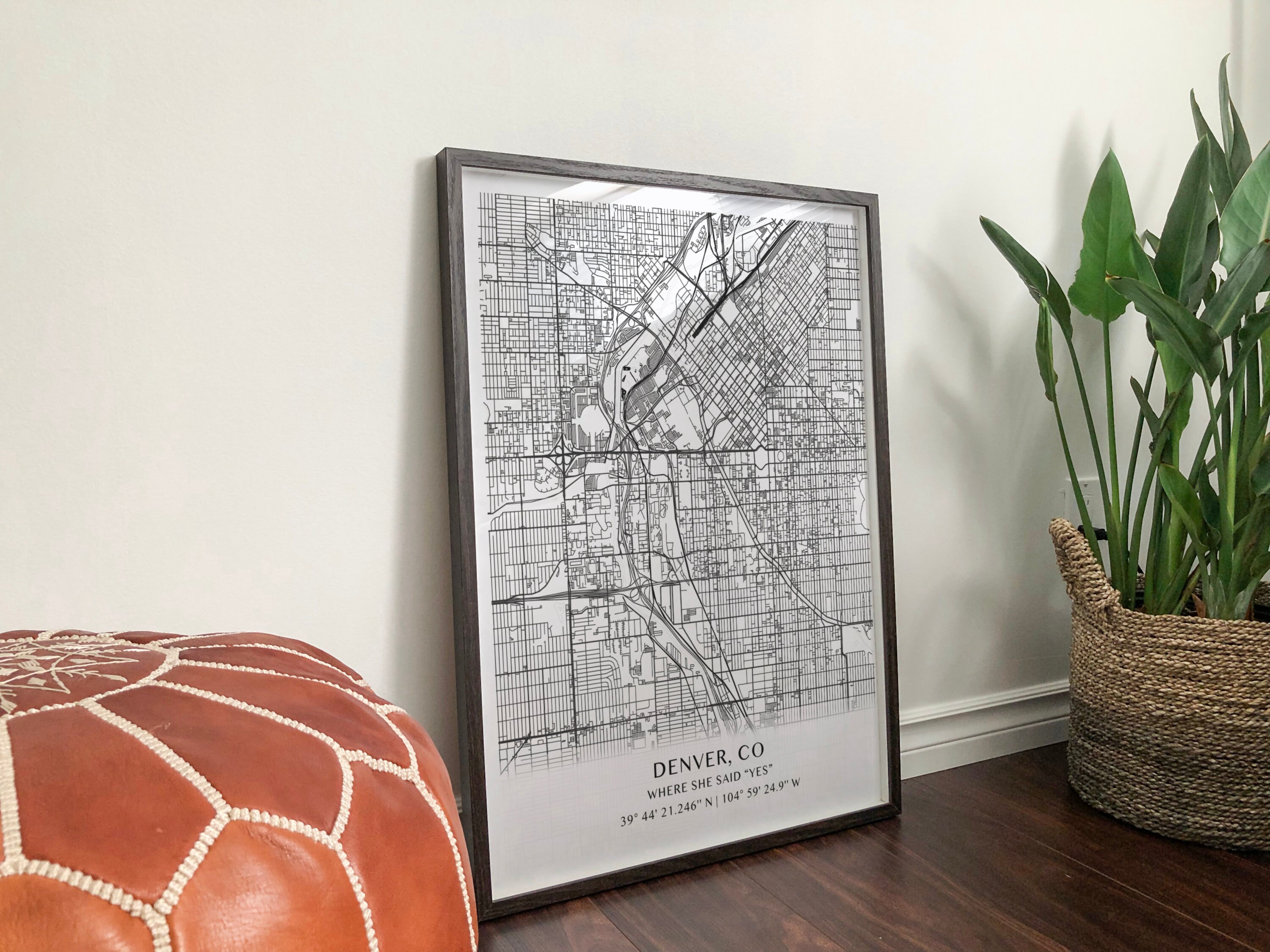 Custom Map Poster Any City Map Custom Map Personalized Map | Etsy