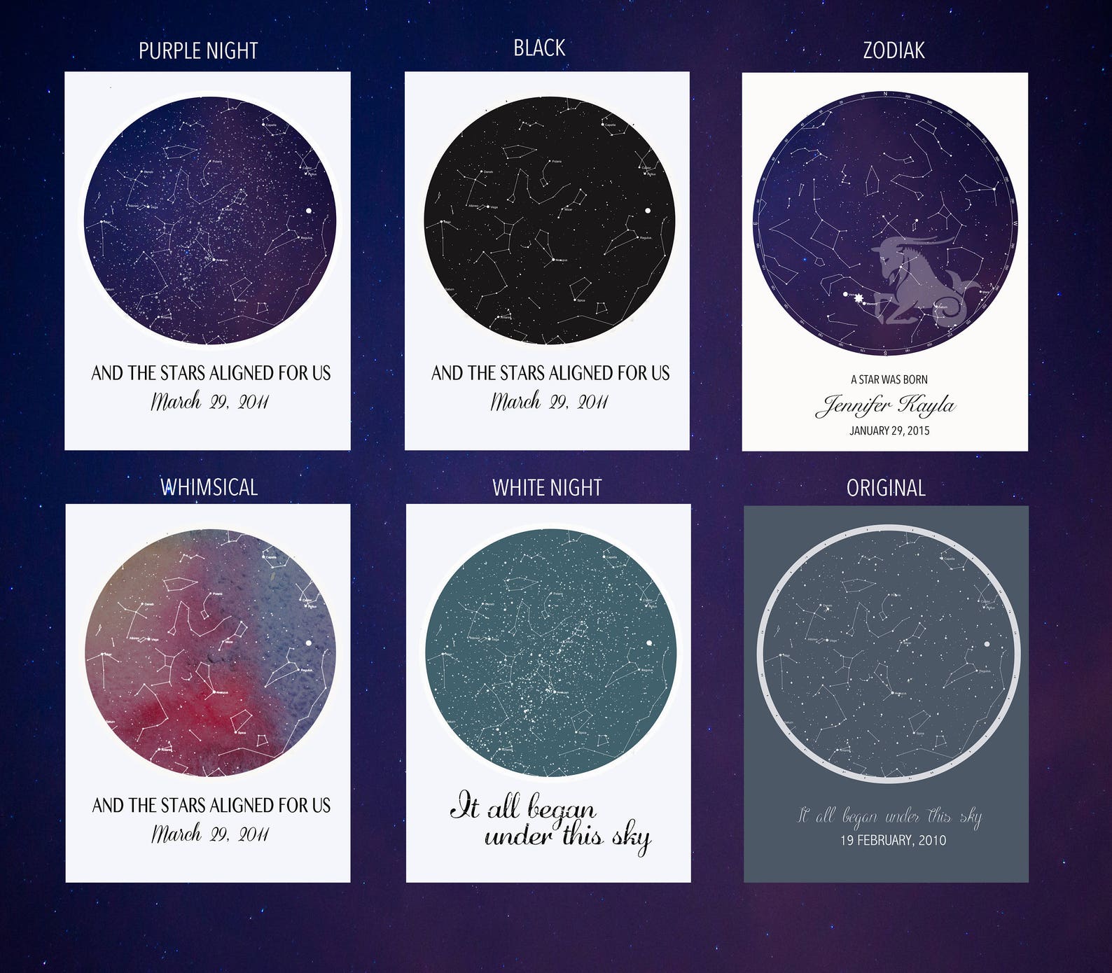 Custom Star Map, Personalized Constellation Art, Framed Wedding Gift - Etsy