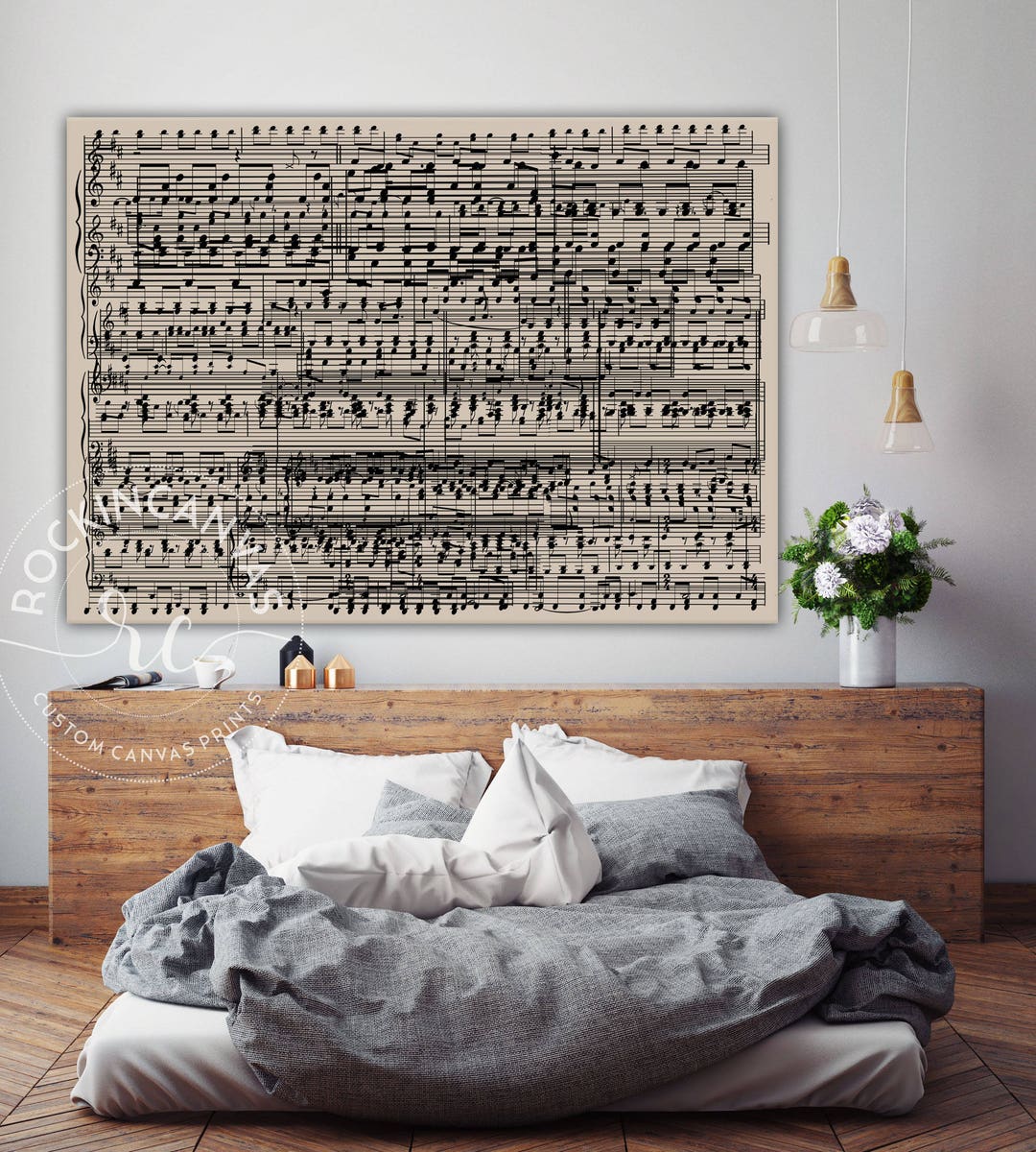 Music Wall Art, Custom Music Notes, Music Sheets Art, Wedding Song ...