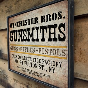 Rustic Wooden Sign ' Gunsmiths ' - Etsy