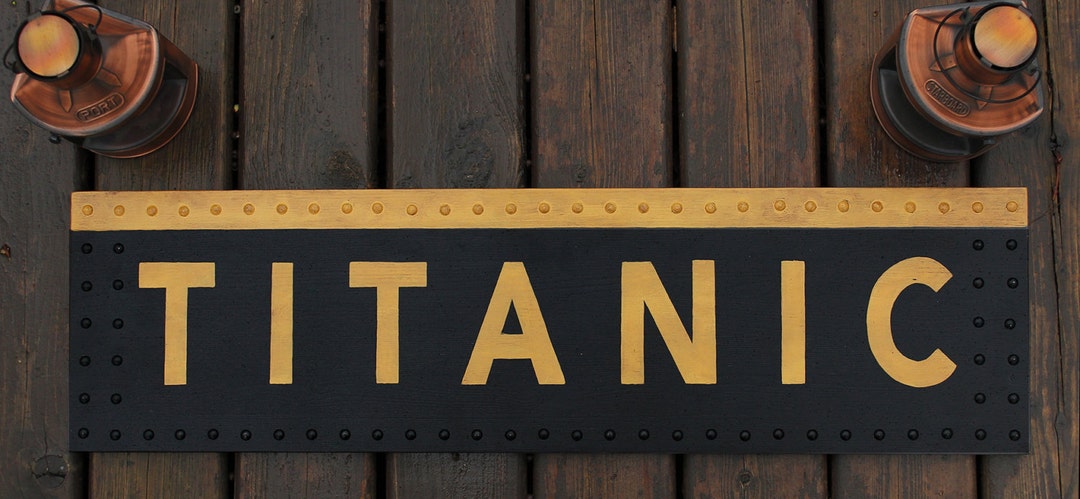 Rare Limited Vintage Wooden Sign ' TITANIC ' Name Plate - Etsy