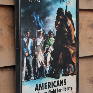 Vintage Wooden Sign 'fight for Liberty'. American WW2 Reproduction - Etsy