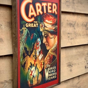 Vintage Wooden Sign 'charles Joseph Carter' Reproduction - Etsy