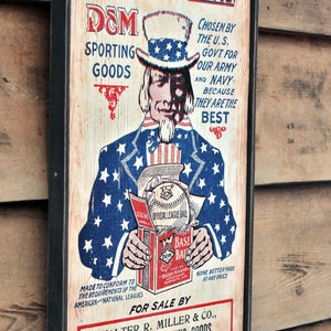 Vintage Wooden Sign 'uncle Sam's Choice' Official | Etsy