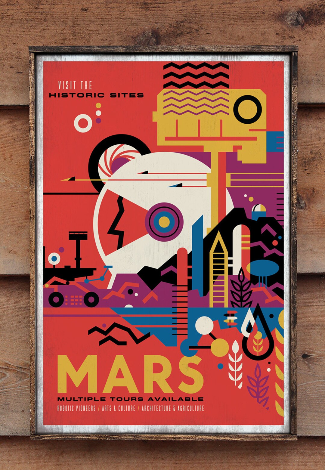 Vintage Wooden Sign Mars Tours Reproduction Sign - Etsy